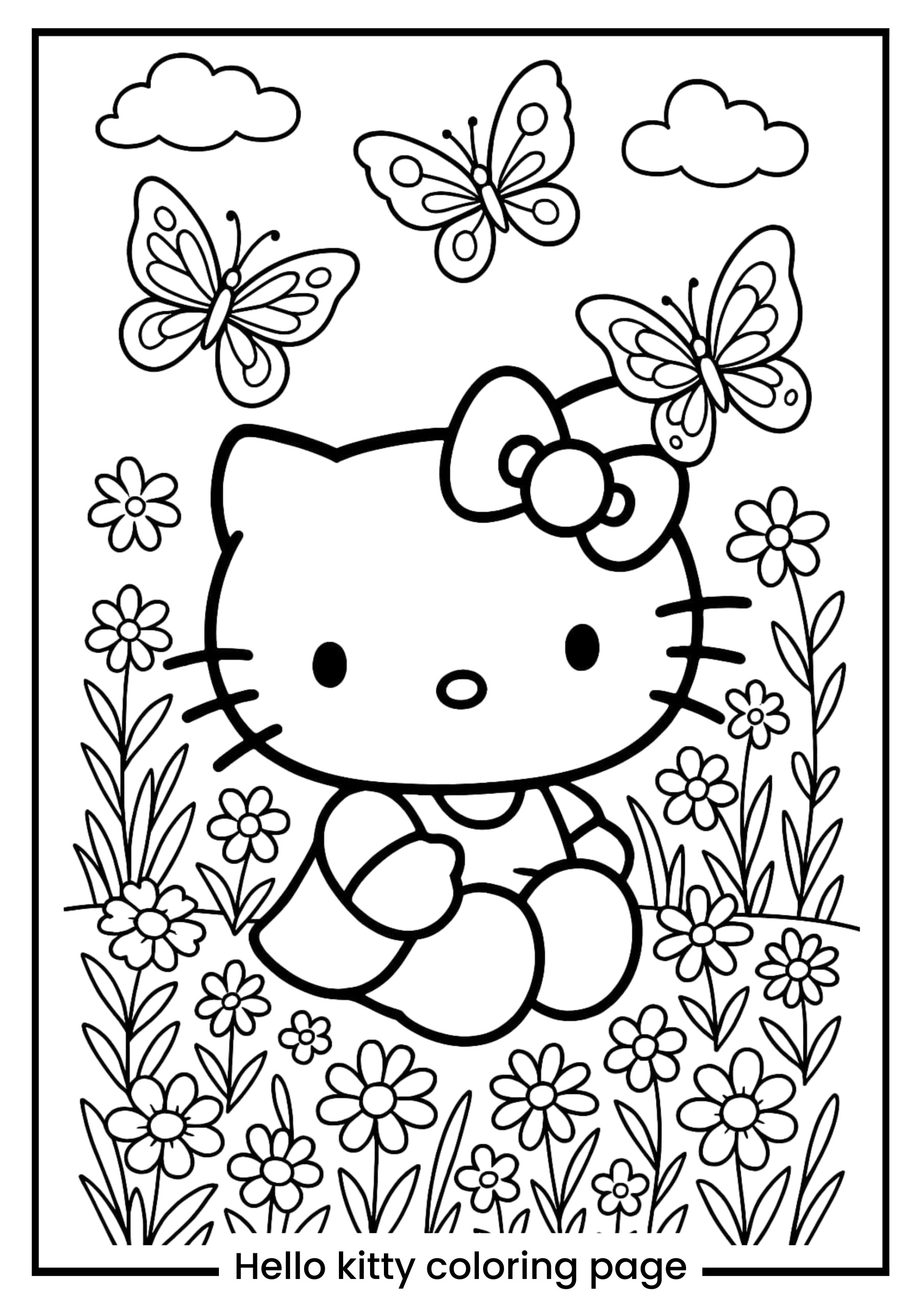 Hello Kitty Drawings– Free Printables PDF & Fun Sketch Ideas