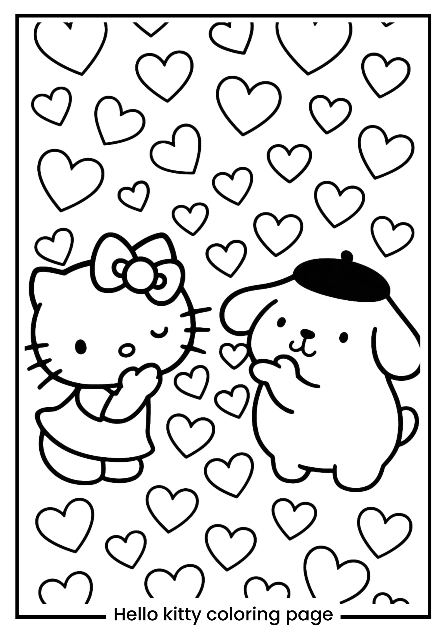 Free Hello Kitty And Friends Coloring Pages To Print-PDF 2025