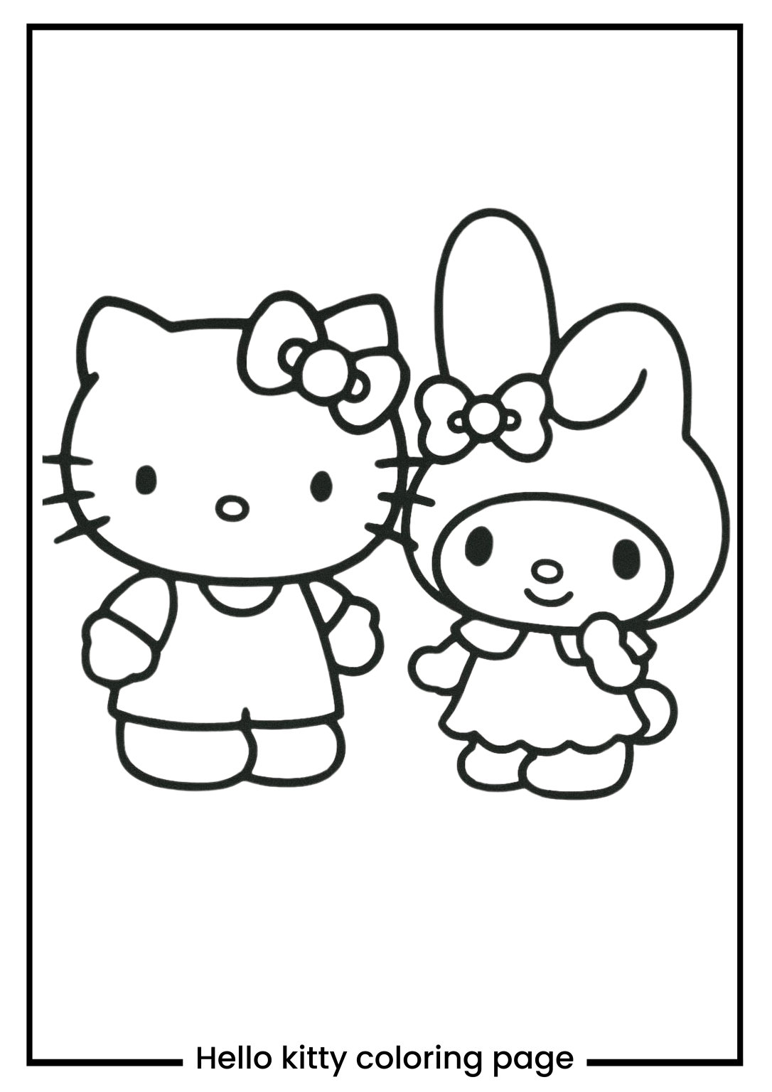 Free Hello Kitty And Friends Coloring Pages To Print-PDF 2025