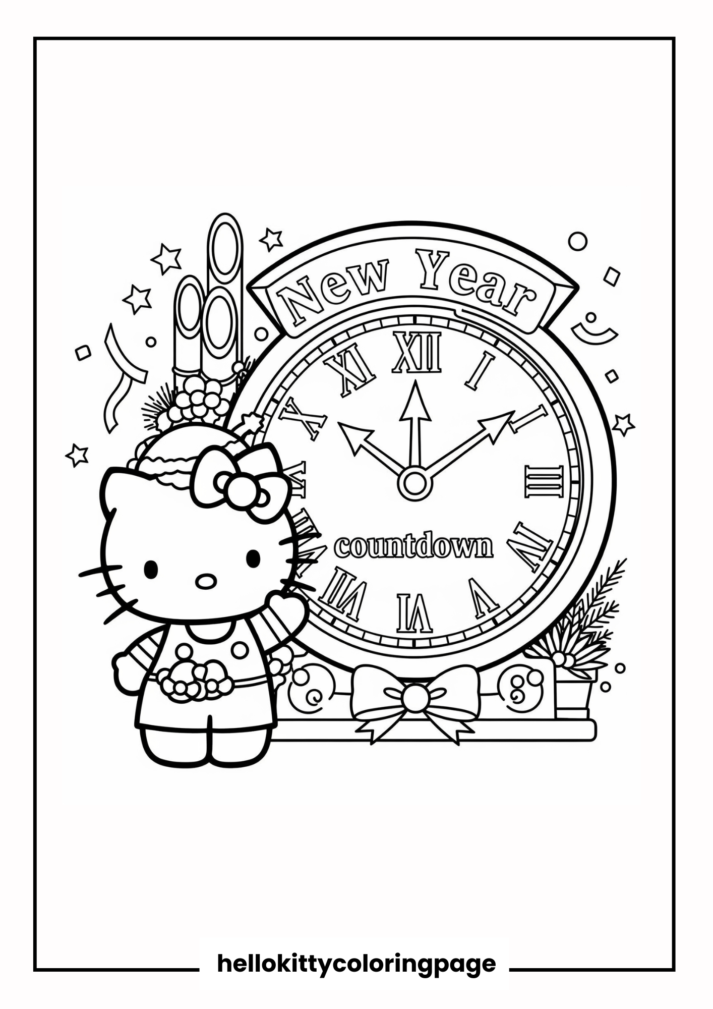 Printable Hello Kitty Coloring Pages 2025 PDFs – 100% Free!